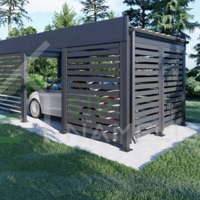 Pastogė Automobiliui Nefertitė 3x6 m, 18m² - sipnamelis