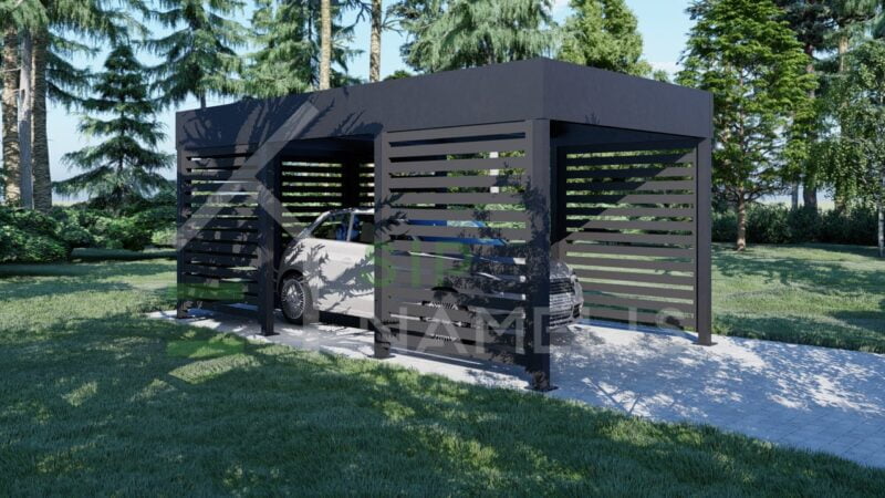 Pastogė Automobiliui Nefertitė 3x6 m, 18m² - sipnamelis
